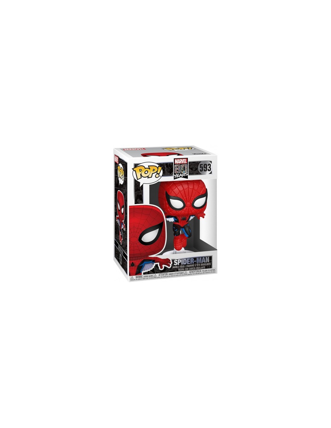 Funko POP Spiderman Marvel 80th primera aparicion 593