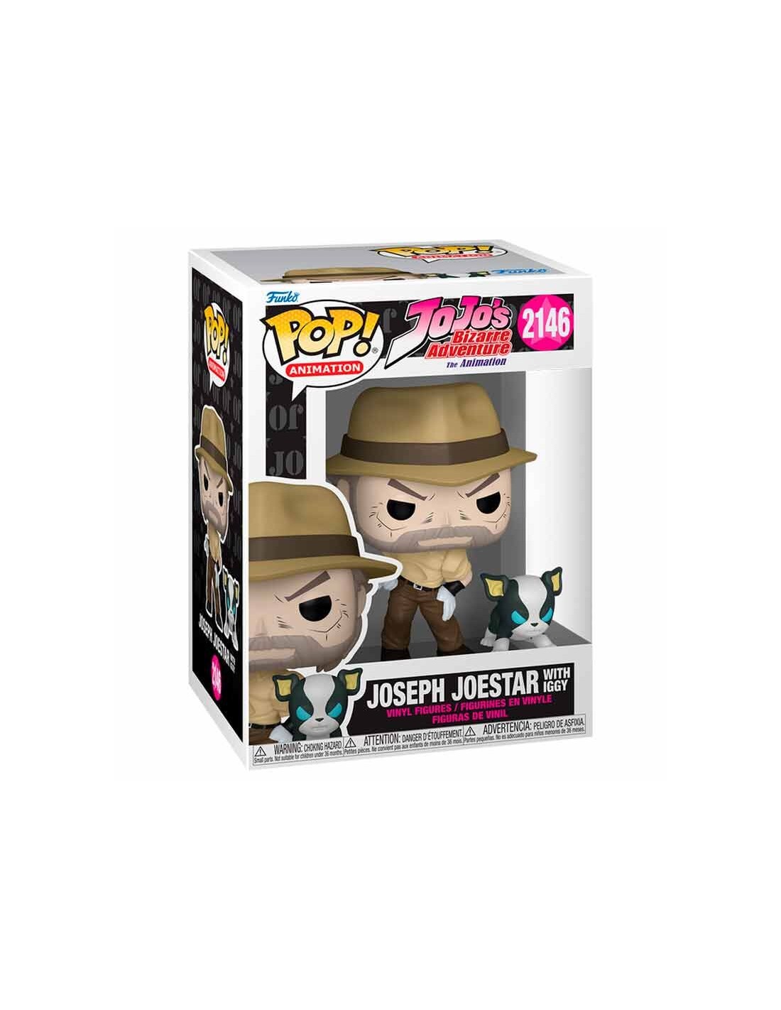 Funko POP Joseph Joestar con Iggy Jojo's Bizarre Adventure 2146 (PRE VENTA)