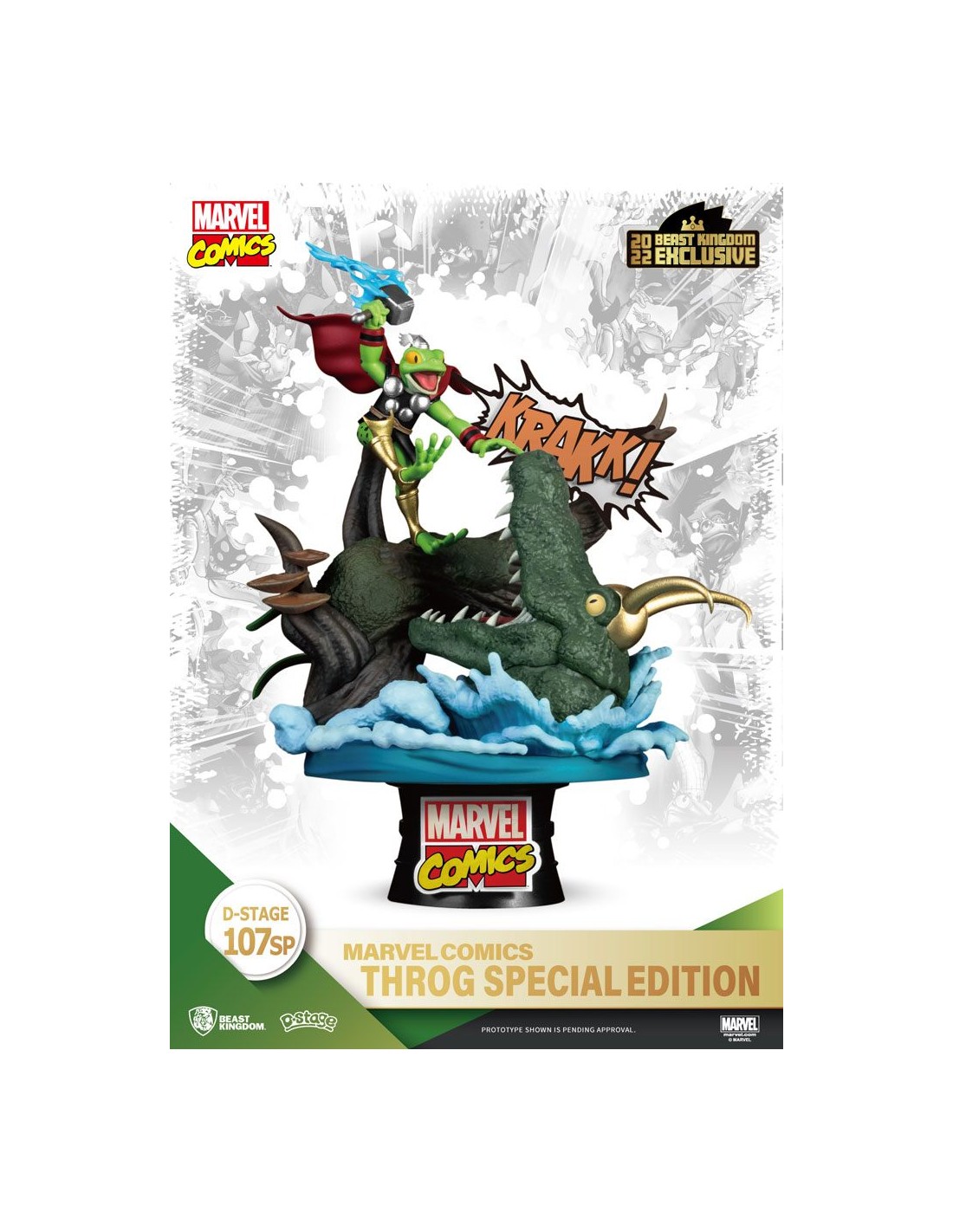 Figura Throg Marvel Comics Loki Thor D Stage