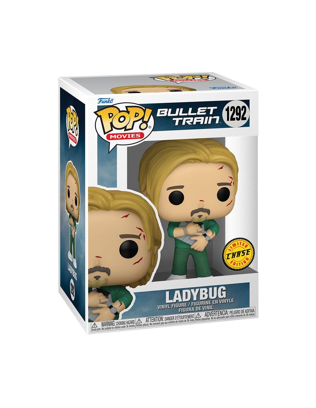 Funko POP Ladybug chase Bullet Train Brad Pitt
