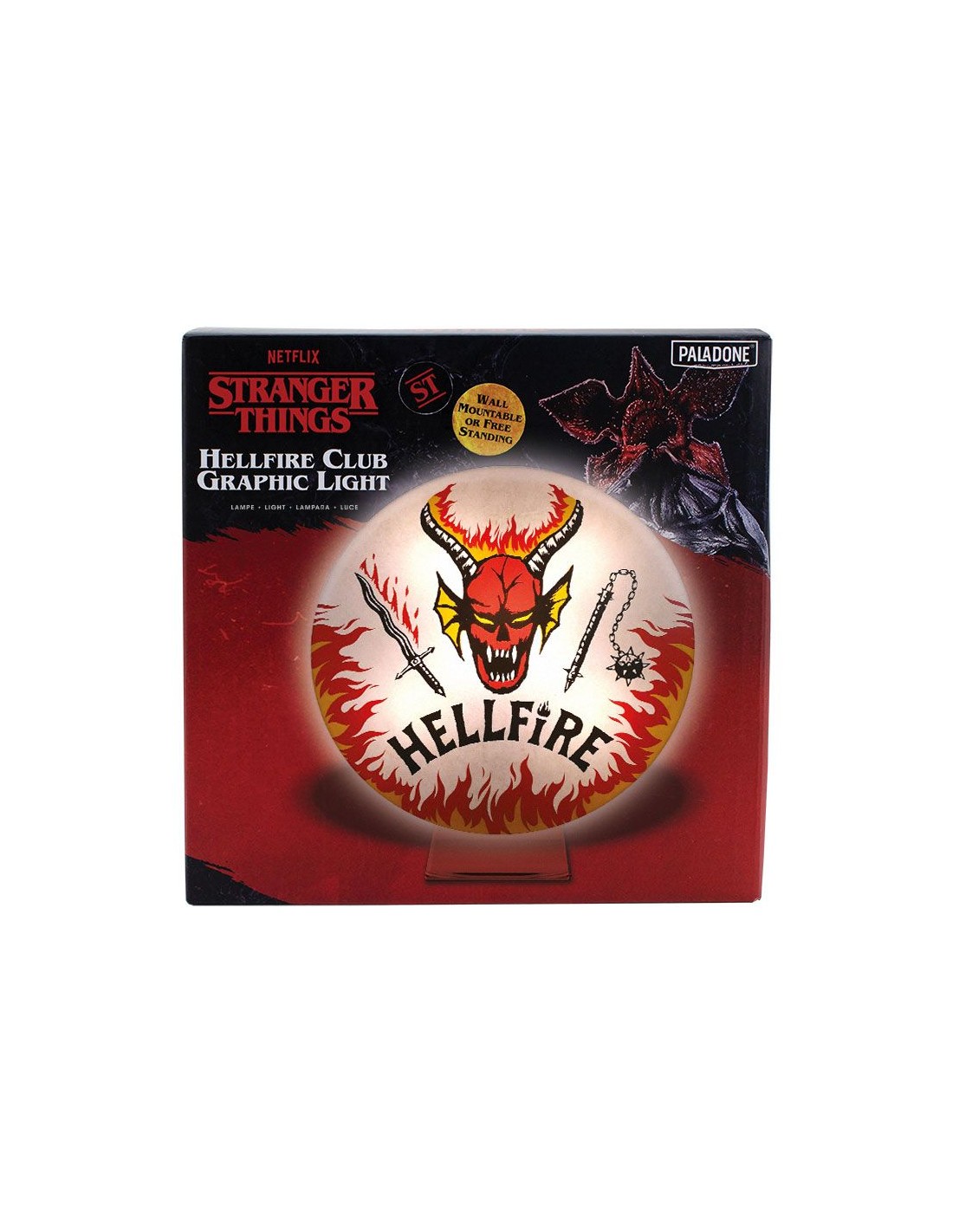 Lámpara Hellfire Club Logo Stranger Things